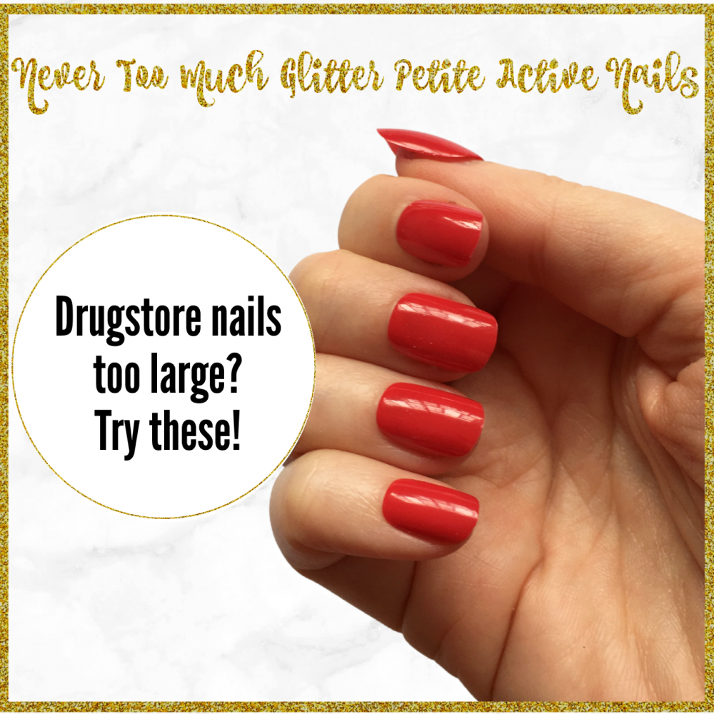 Petite Active Nails | Designer Press On Nails By NeverTooMuchGlitter